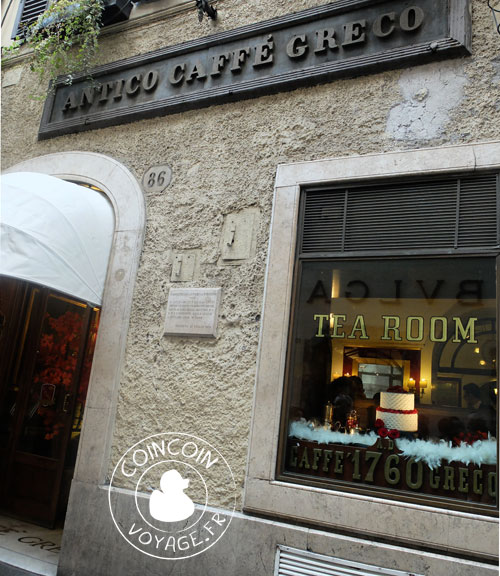 Antico Caffè Greco Rome - Coincoin voyage