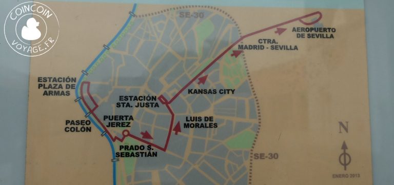 Rejoindre le centre historique de Séville depuis l'aéroport San Pablo ...